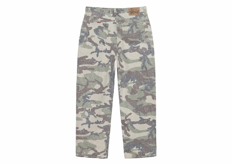 Stussy Big Ol' Camo Canvas Needlepunch Jean Woodland Camo Men's - SS24 - US