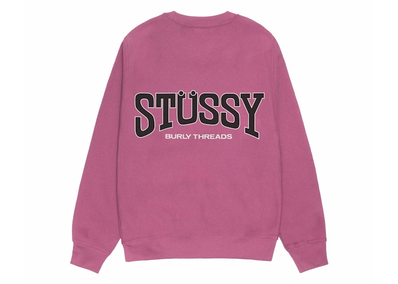 Stussy Burly Threads Crew Berry Men's - SS24 - US