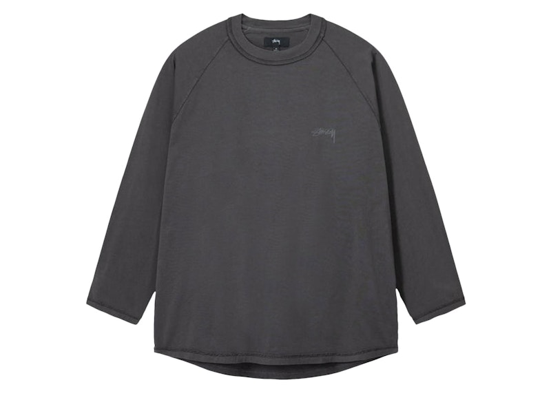 Stussy Inside Out L/S Raglan Faded Black Hombre - US