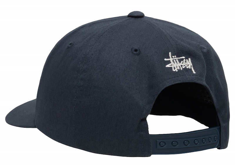 Stussy Low Pro Big SS Snapback Navy Men's - SS24 - US