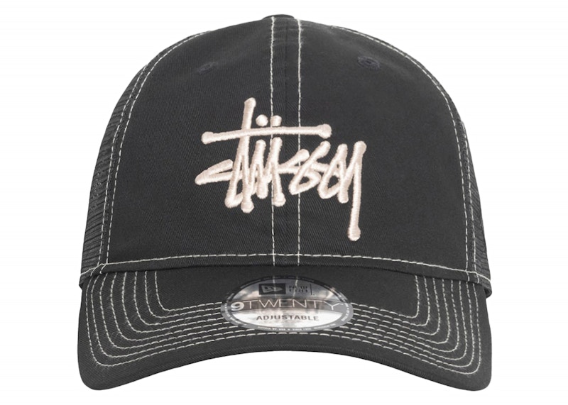 Stussy New Era 9Twenty Basic Trucker Black Men's - SS24 - US