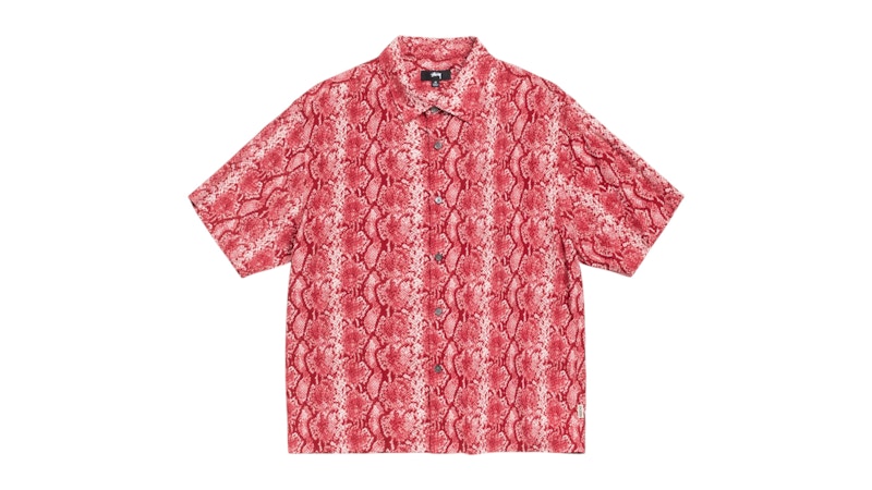 Stussy Python S/S Shirt Red Men's - SS26 - US
