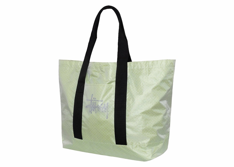 Stussy Ripstop Overlay Extra Large Tote Bag Lime Men's - SS24 - US