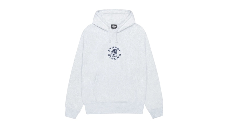 Stussy Strong Mac Hoodie Ash Heather Men's - SS25 - US