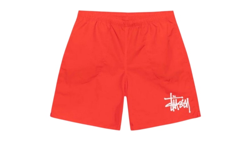 Stussy Water Big Basic Short Bright Red Men's - SS26 - US