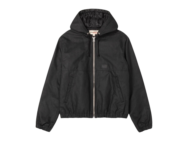 Stussy Waxed Cotton Work Jacket Black Men's - FW25 - US