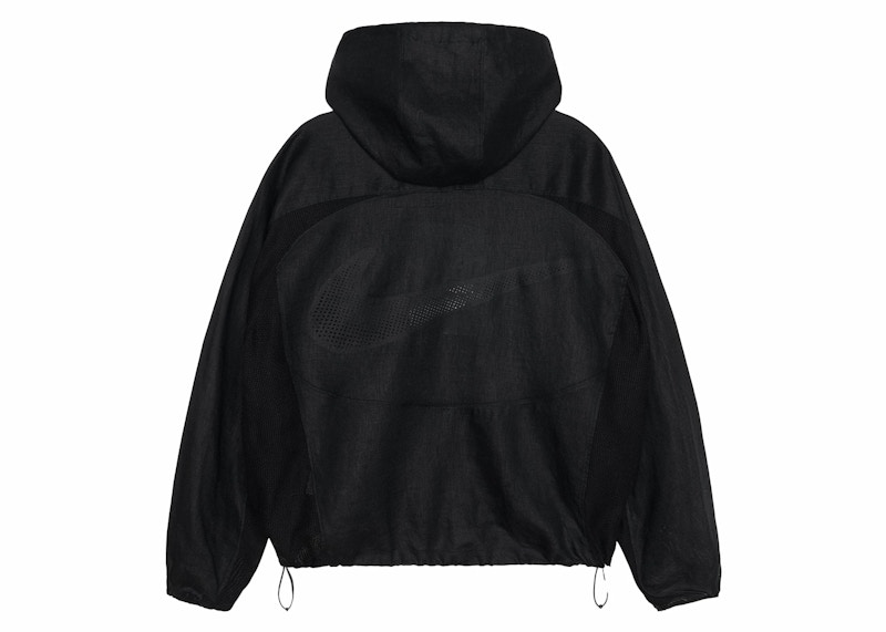 Stussy x Nike Linen Shell Jacket Black Men's - SS24 - US
