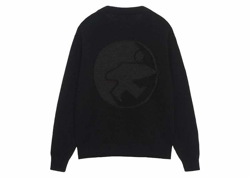 Stussy x Our Legacy Knitted Roundneck Black Surfman Men's - SS24 - US
