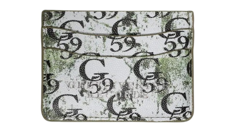 $uicideboy$ G59 Records Mold Monogram Card Holder Wallet Green Pattern Men's - FW25 - US
