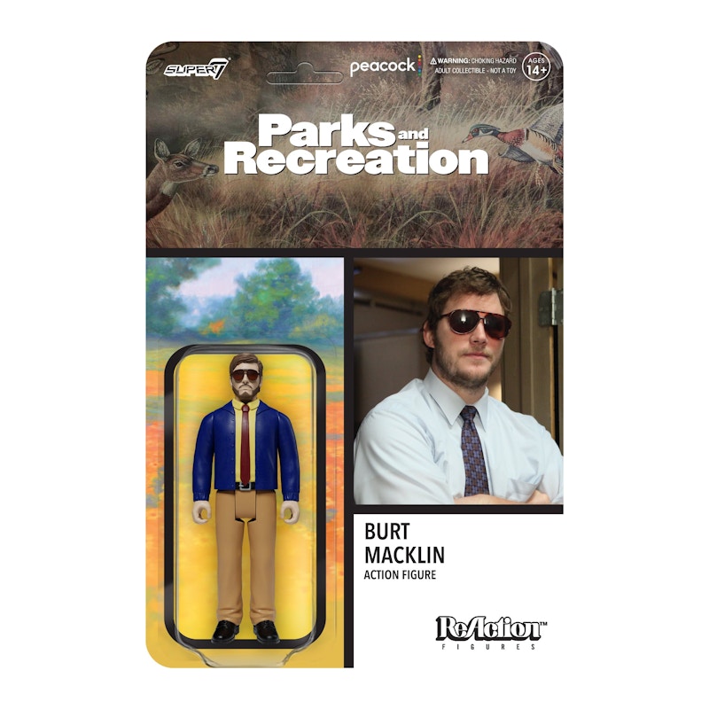 Super7 Parks and Recreation Burt Macklin Action Figure de la Collection ...