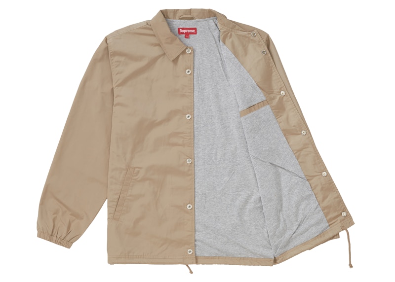 Supreme 1-800 Coaches Jacket Tan Men's - FW19 - US
