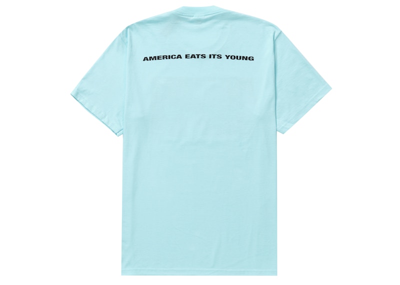 Supreme America Eats Its Young Tee Turquoise Men's - FW21 - US