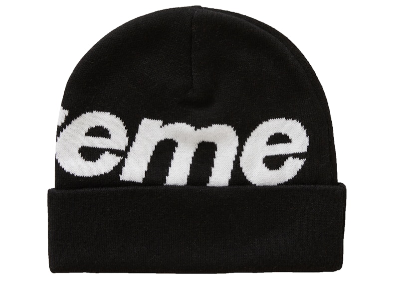 Supreme Big Logo Beanie (FW20) Black - FW20 - US