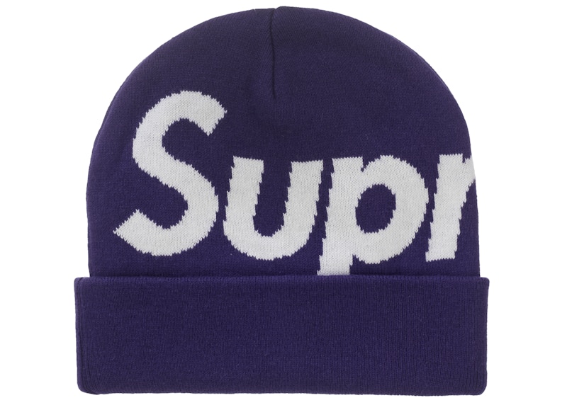 Supreme Big Logo Beanie (FW25) Purple - FW25 - US