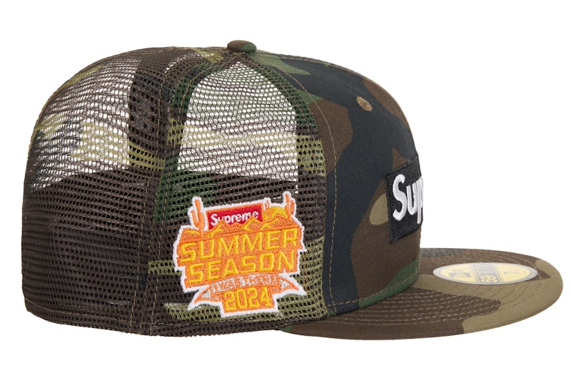 Supreme Box Logo Mesh Back New Era Cap SS24 Camo - SS24 - US