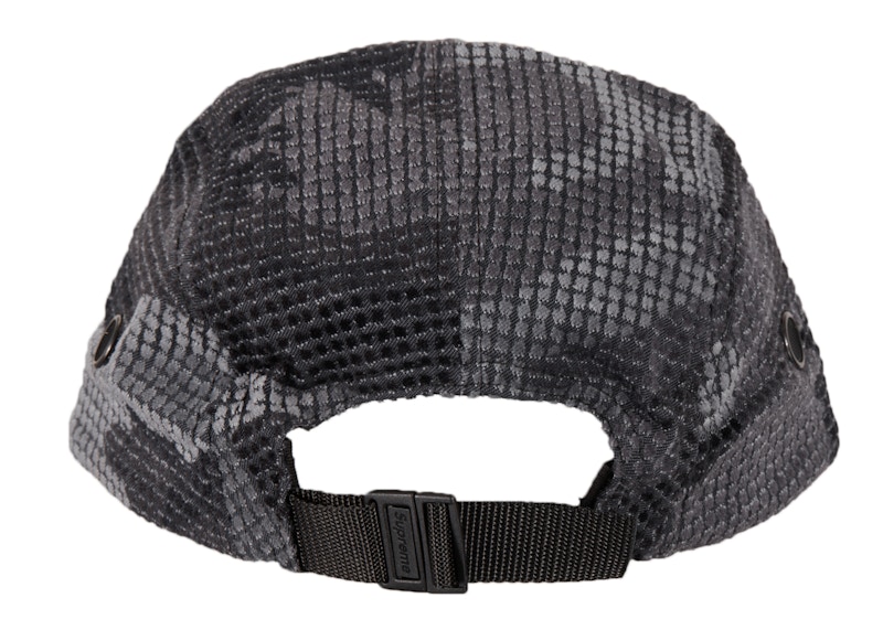 Supreme Camo Grid Velvet Camp Cap Black Camo - FW22 - US