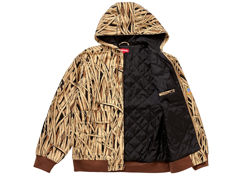 Supreme Canvas Hooded Work Jacket Marsh Camo Men's - SS20 - US
