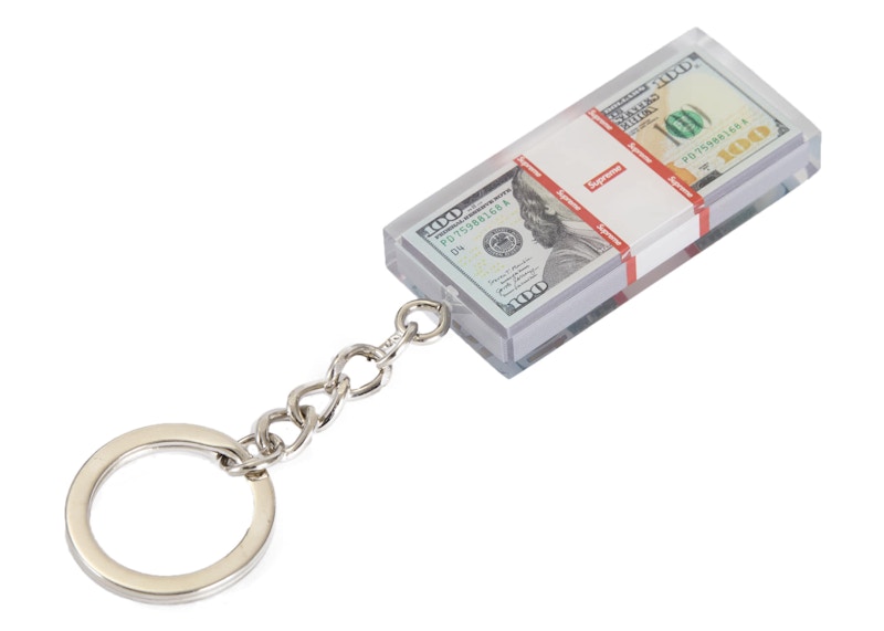 Supreme Cash Paperweight Keychain Clear - US