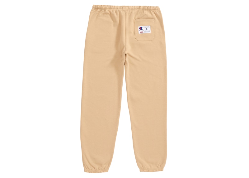 Supreme Champion 3D Metallic Sweatpant Tan Men's - FW18 - US