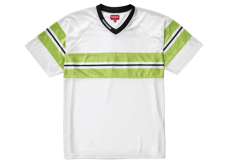 Supreme Dazzle Chest Stripe S/S Top White メンズ - SS19 - JP Supreme Dazzle Chest Stripe S/S Top White メンズ - SS19 - JP