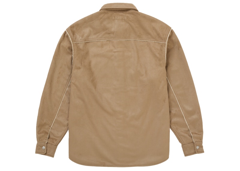Supreme Faux Suede Snap Shirt Tan メンズ - FW25 - JP