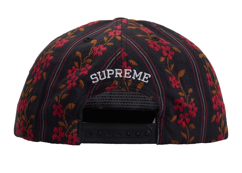 Supreme Flower Jacquard 5-Panel Black - FW19 - US