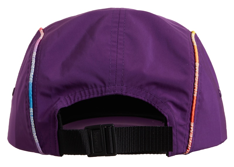 Supreme Gradient Piping Camp Cap Purple - SS21 - US