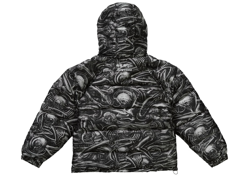 Supreme H.R. Giger Jacquard Down Puffer Jacket Black Men's - FW23 - US