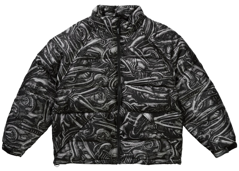 Supreme H.R. Giger Jacquard Down Puffer Jacket Black Men's - FW23 - US