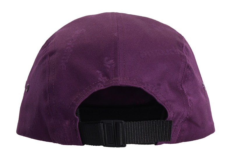 Supreme Jacquard Logos Twill Camp Cap Purple - FW19 - US