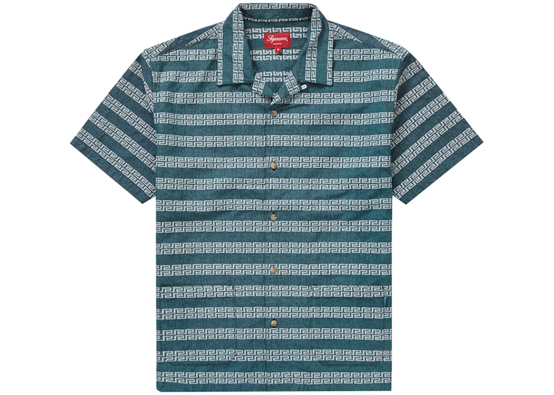 Supreme Key Stripe S/S Shirt Light Blue Men's - SS19 - US