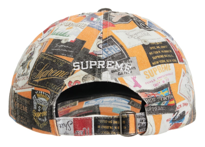 Supreme Labels 6-Panel Orange - SS21 - US