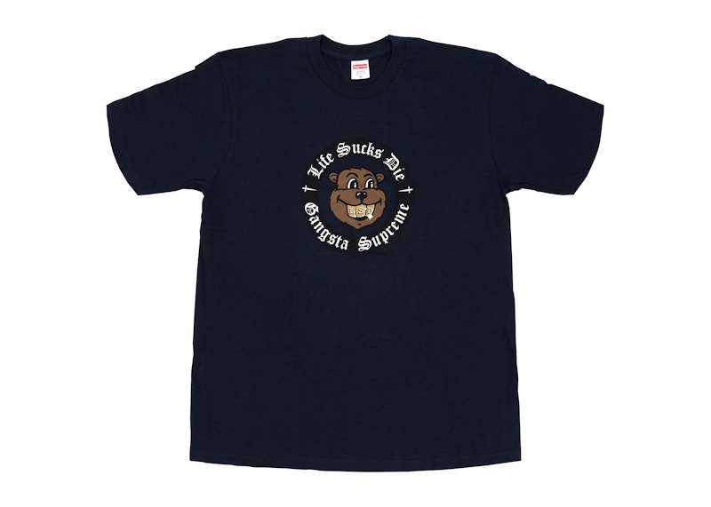 Supreme Life Sucks Die Tee Navy - FW18