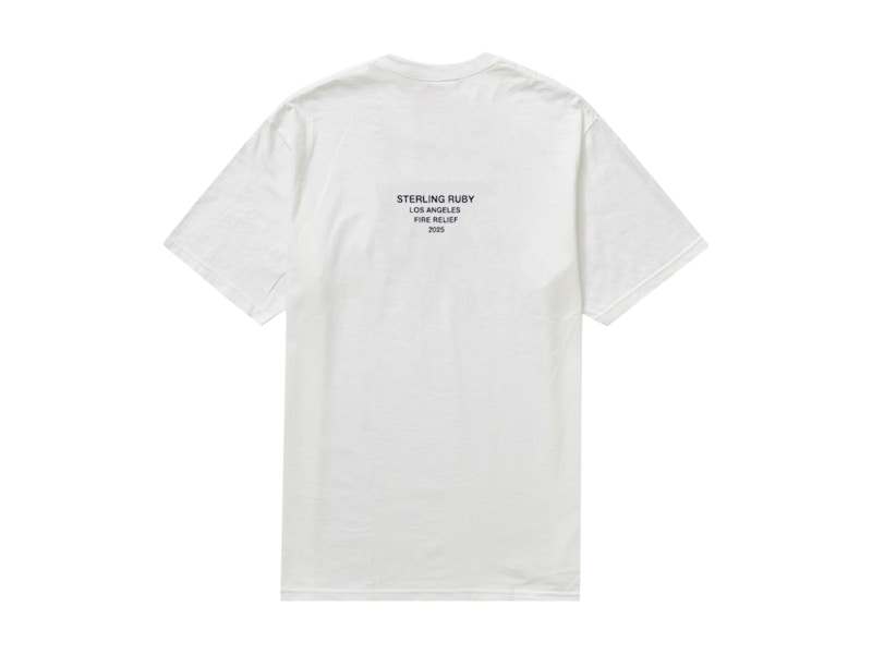 Supreme Los Angeles Fire Relief Box Logo Tee White Men's - SS25 - US