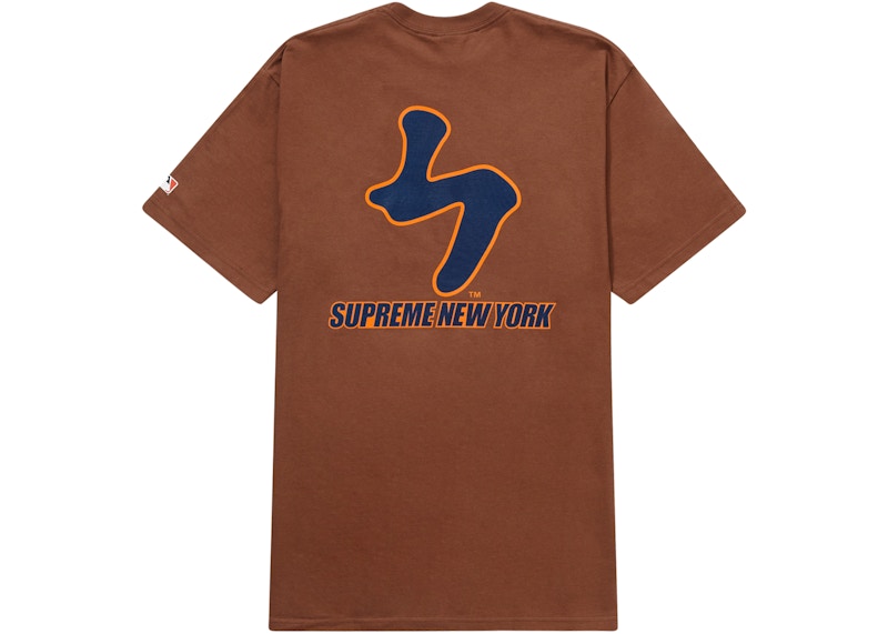 Supreme MLB New York Mets Kanji Teams Tee Brown Men's - FW22 - US