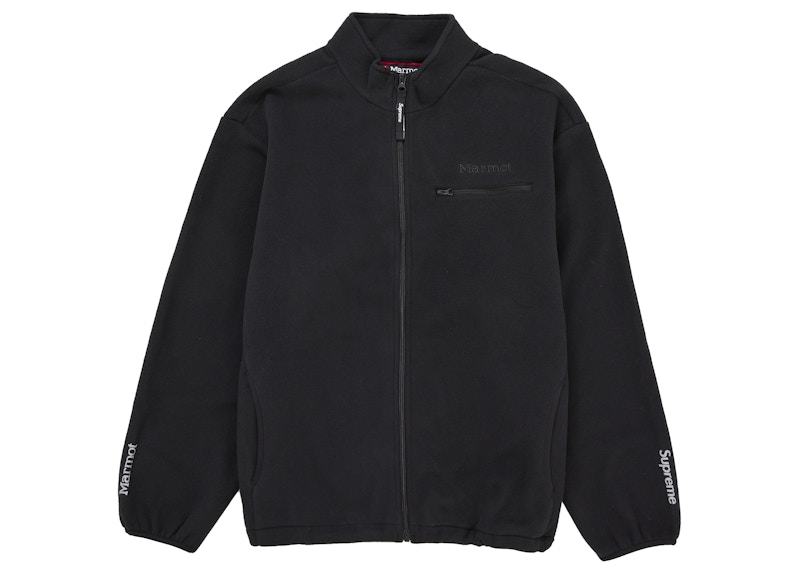 Supreme Marmot Fleece Jacket Black Men's - FW25 - GB