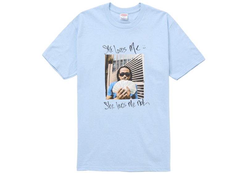 Supreme Max B Tee Powder Blue Men's - SS25 - US