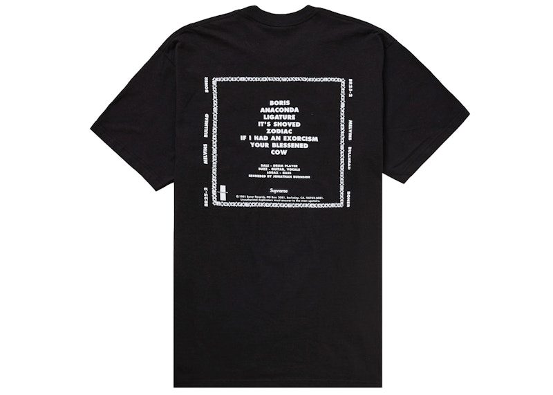 Supreme Melvins Bullhead Tee Black Men's - SS24 - US