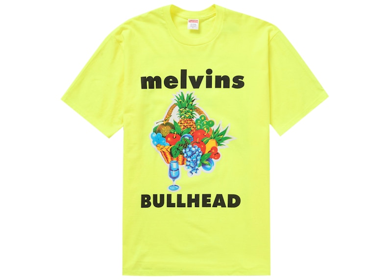 Supreme Melvins Bullhead Tee Fluorescent Yellow Men's - SS24 - US