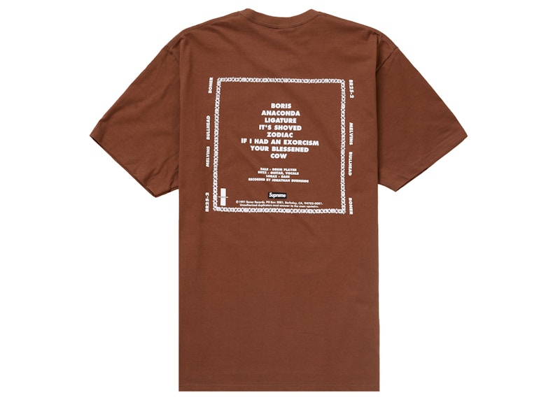 Supreme Melvins Bullhead Tee Brown Men's - SS24 - US