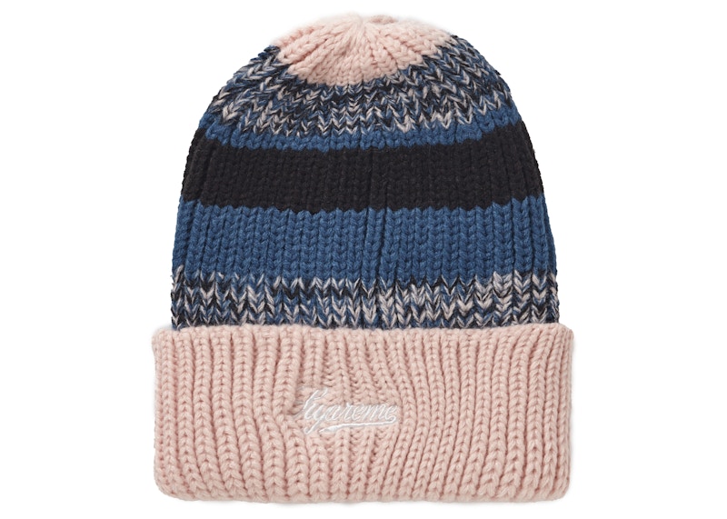 Supreme Mixed Stripe Beanie Pink - FW21 - US
