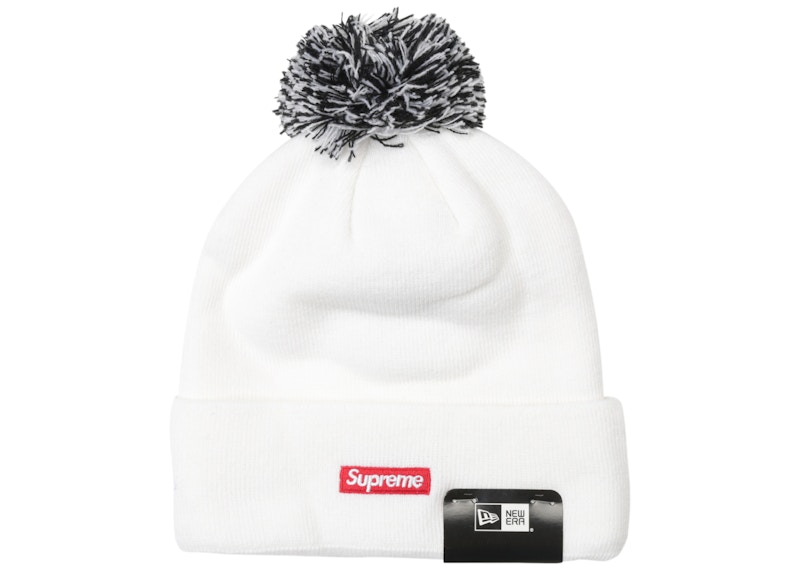 Supreme New Era Snake Script Beanie White - FW17 - US