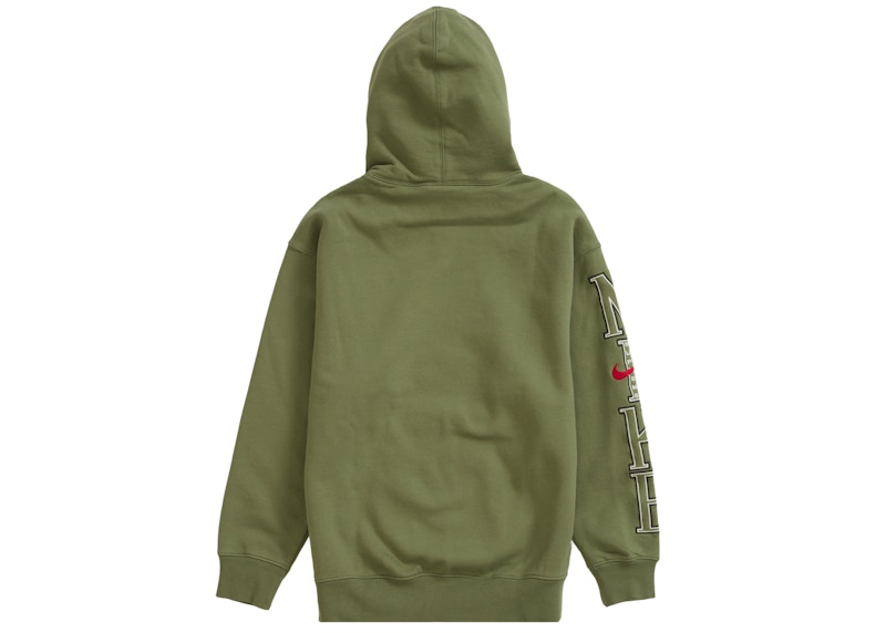 Supreme Nike Hooded Sweatshirt Olive Men's - SS24 - US