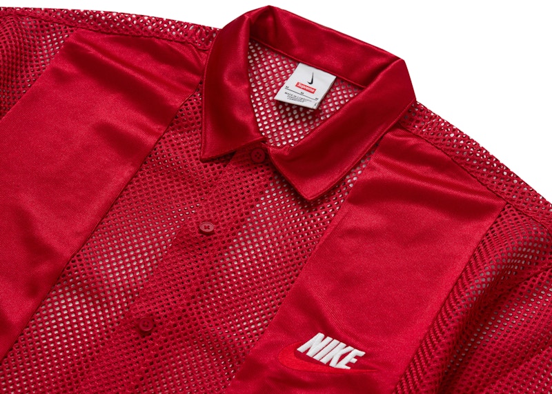 Supreme Nike Mesh S/S Shirt Red Men's - SS24 - US