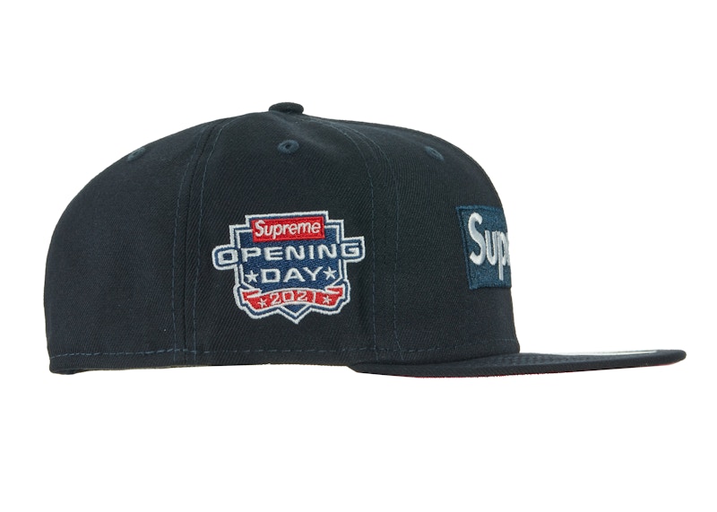 Supreme No Comp Box Logo New Era Navy Men's - FW21 - US