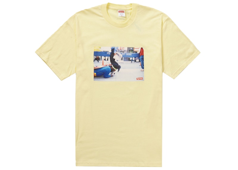 Supreme Pope.L Training Crawl Tee Pale Yellow Men's - FW22 - US