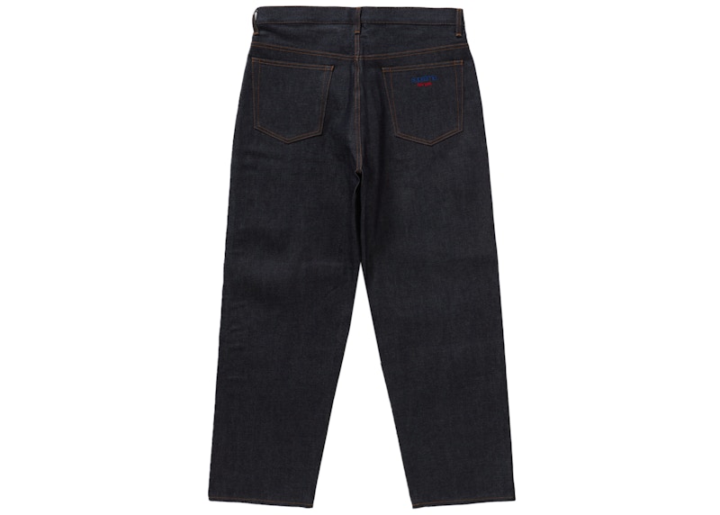 Supreme Rigid Baggy Selvedge Jean (FW24) Rigid Indigo Men's - FW24 - GB