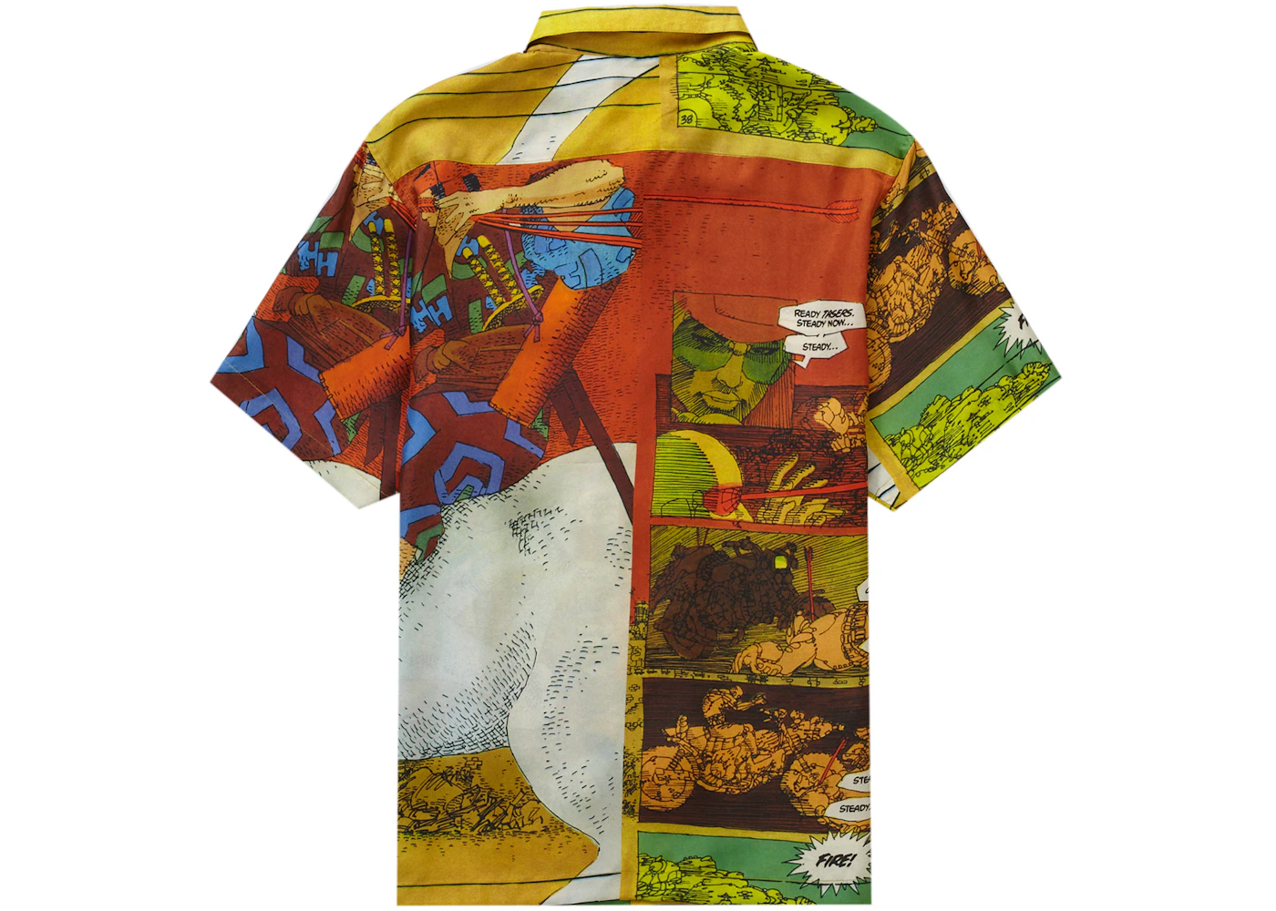 Supreme Ronin Silk Ss Shirt Gold Mens Ss23 Us
