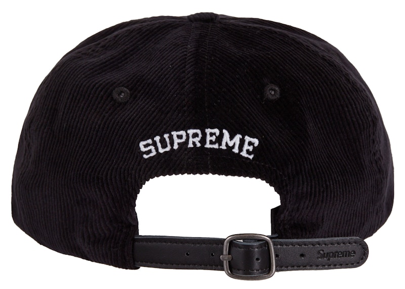 Supreme Script Corduroy 6-Panel Black - FW22 - US