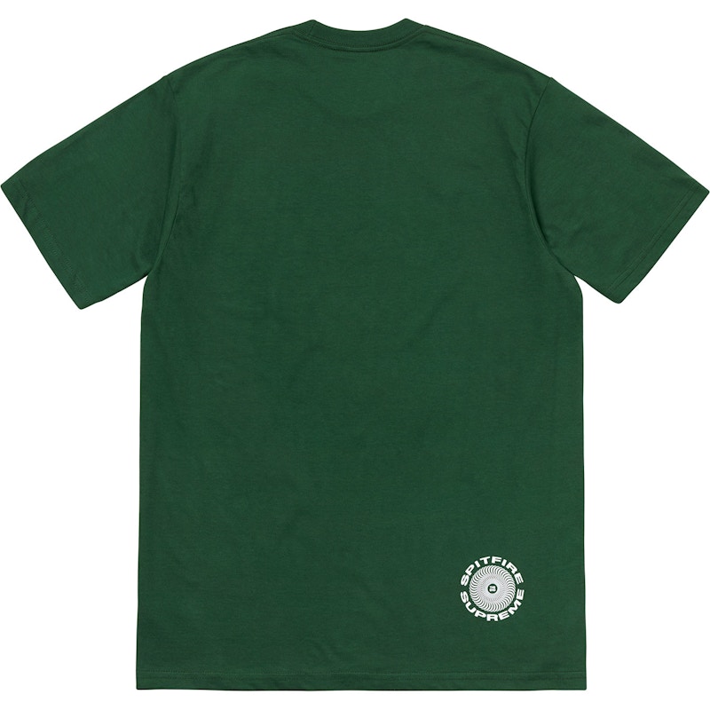 Supreme Spitfire Cat T-Shirt Dark Green Men's - SS18 - US